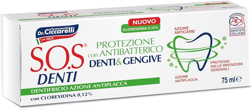 S.O.S Denti Dr Ciccarelli Toothpaste with Chlorhexidine - Gum ...
