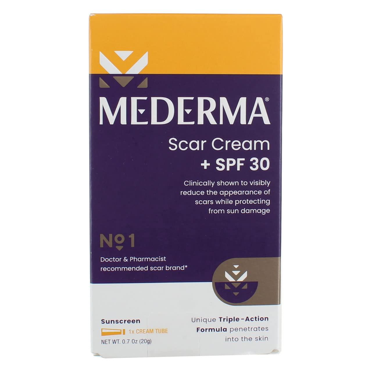 Mederma Scar Cream Plus SPF 30 (20g) - 0.7 Ounce | Fade Scars with Sun ...