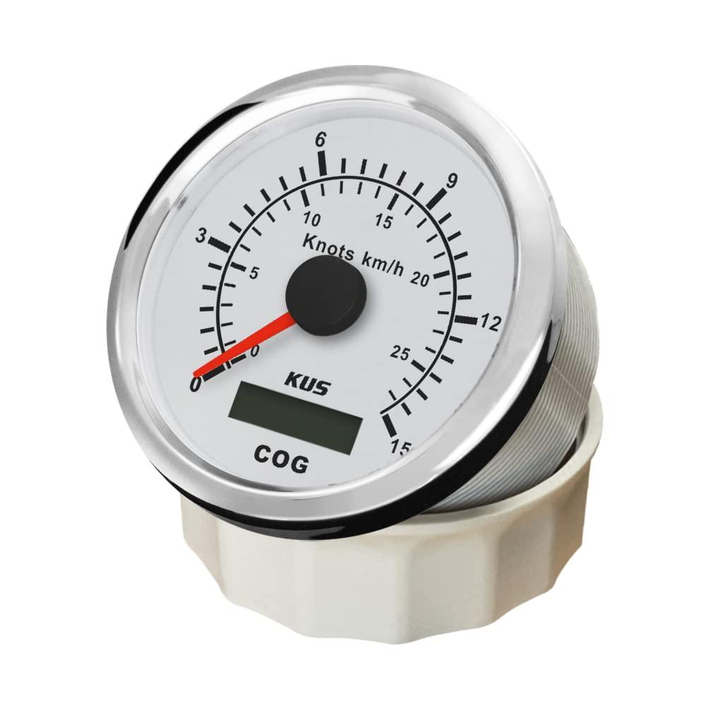 KUS GPS Speedometer 15 Knots | 28 KM/H for Boats & Yachts | 85mm with ...
