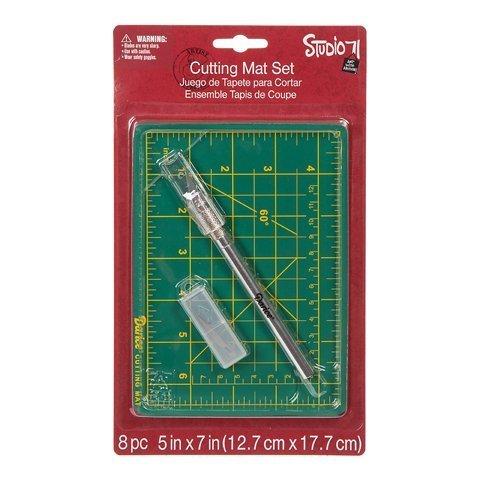 5x7 Inch Cutting Mat Set with Included Cutter - Precision Crafting ...