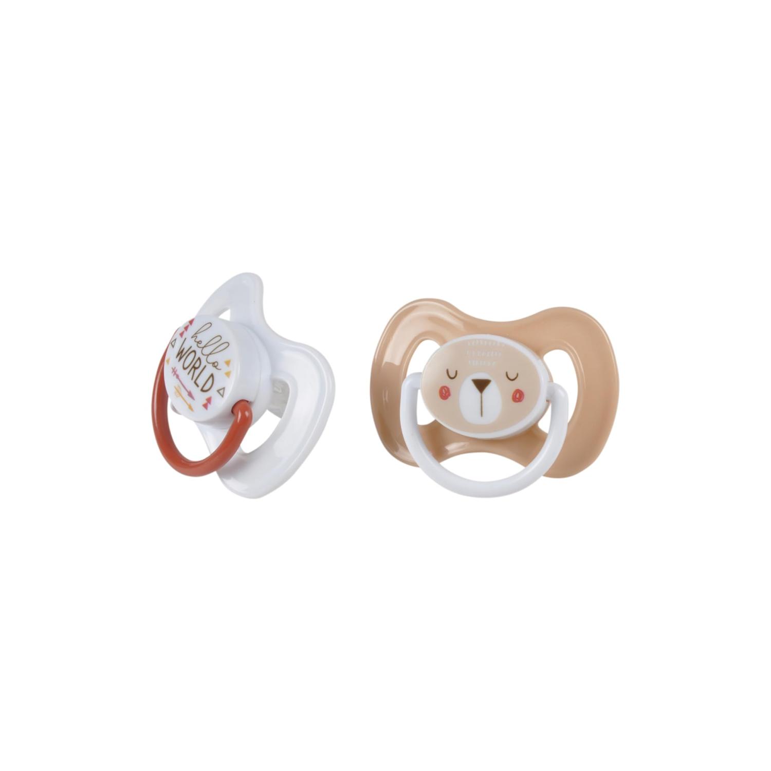 BEBE DOUCEUR Silicone Pacifiers - Physiological for 0-6 Months Pack of ...