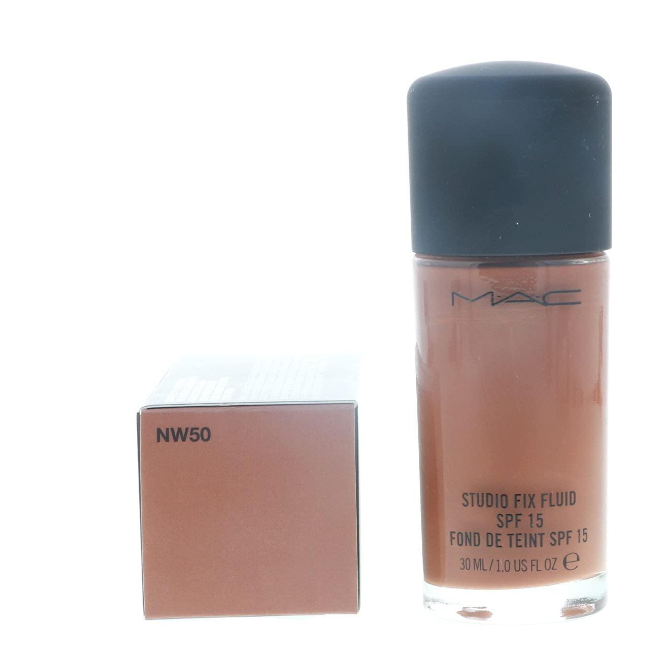 MAC Studio Fix Fluid Foundation SPF15 NW50 - Full Coverage Matte Finish ...