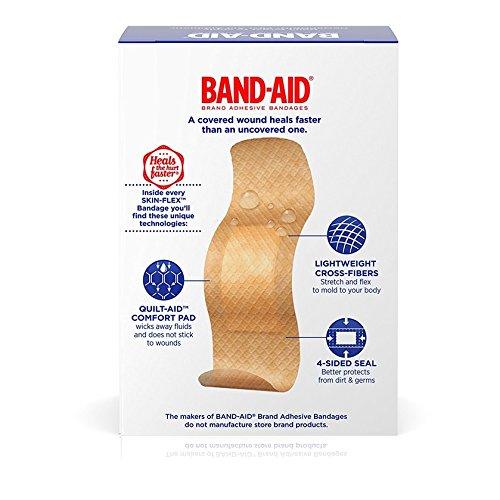 Band-Aid Skin-Flex Adhesive Bandages - 100 Count, One Size, Flexible ...