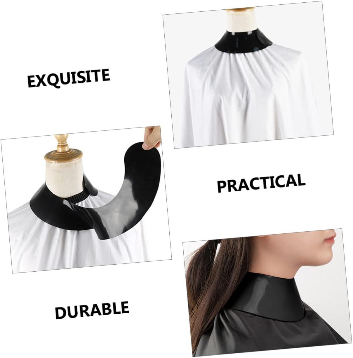 FOMIYES Black Hair Dye & Makeup Cape Silicone Neck Wrap Guard for Hair ...
