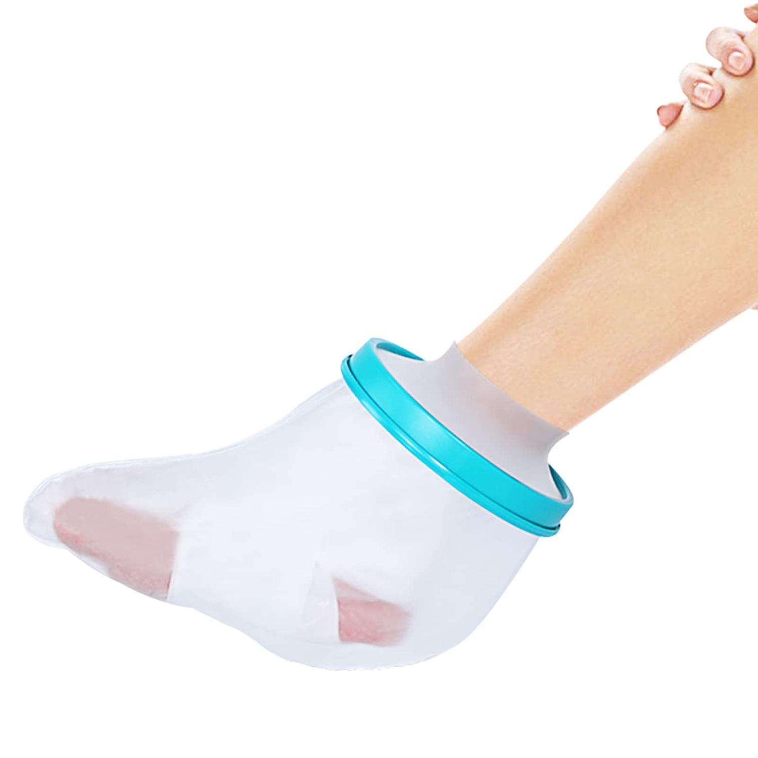 Waterproof Foot Cast Cover for Adults - Reusable 11 Inch Shower Boot ...