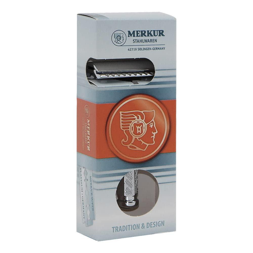 Merkur 3-Piece Double Edge Safety Razor Chrome-Plated 42001 - Premium ...