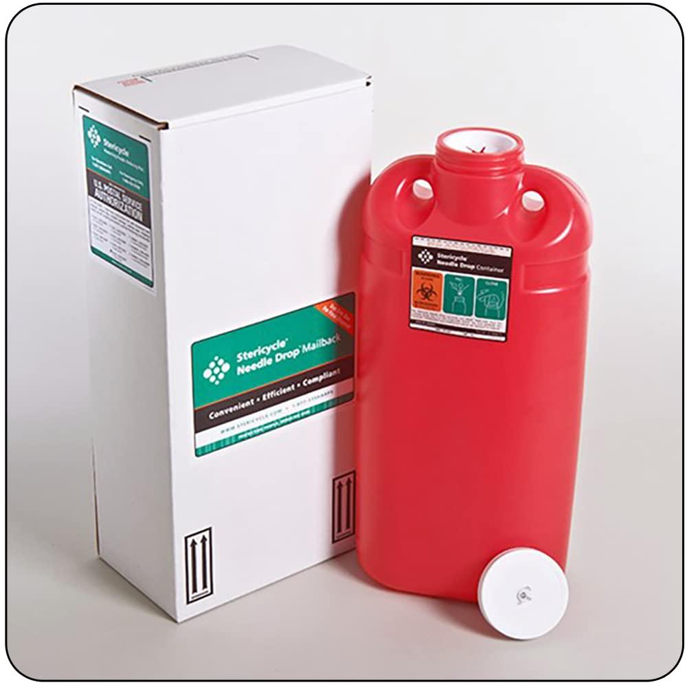 3 Gallon Sharps Mail Back Disposal System - Safe and Convenient ...