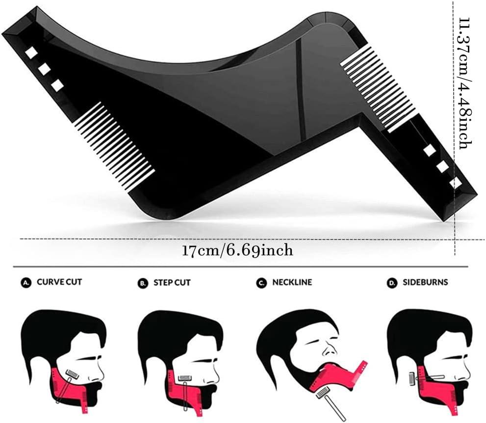 Beard Comb and Shaping Tool Set for Men - Achieve Perfect Symmetry and ...