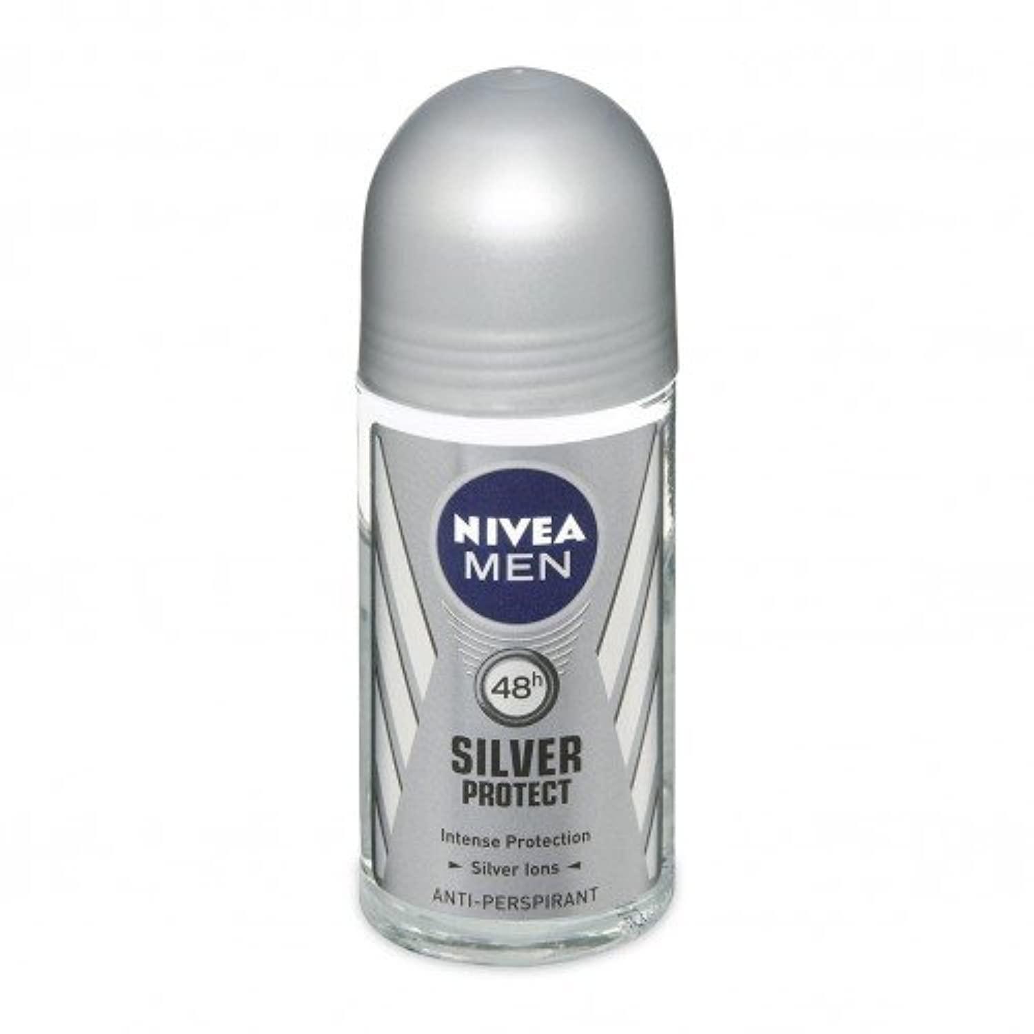 Nivea Men Silver Protect Deodorant Roll-on 50ml - Long-lasting Odor ...
