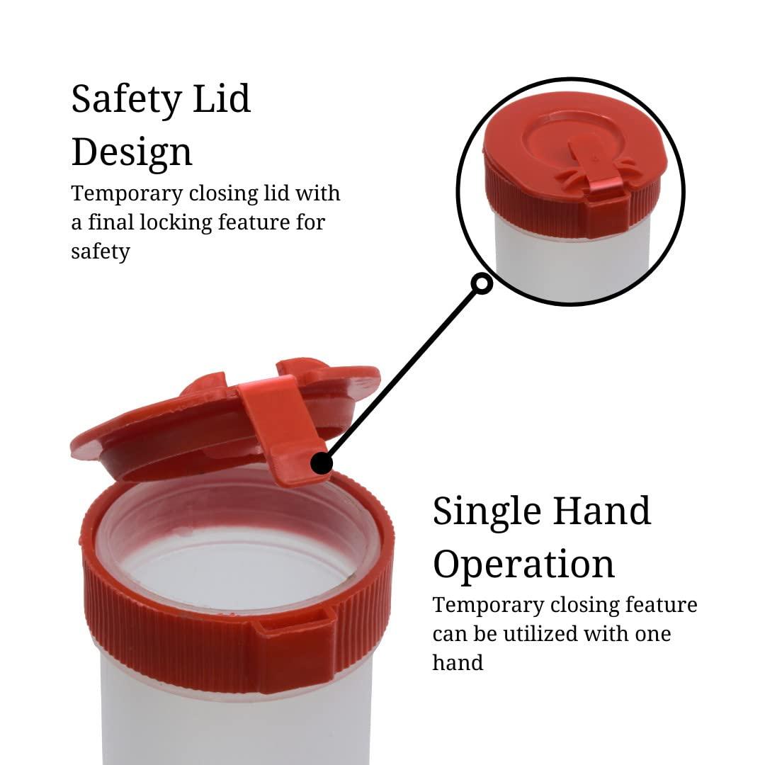 Pack of 2 Portable First Aid Sharps Containers with Locking Mechanism ...
