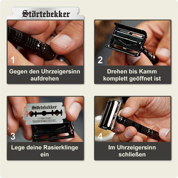 St rtebekker Premium Handmade Leather Razor Plane | Vintage Wet Razor ...