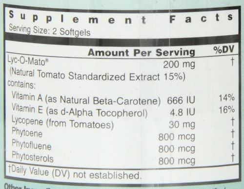 Healthy Origins LYC-O-Mato Lycopene 15mg - 180 Softgels | Non-GMO ...