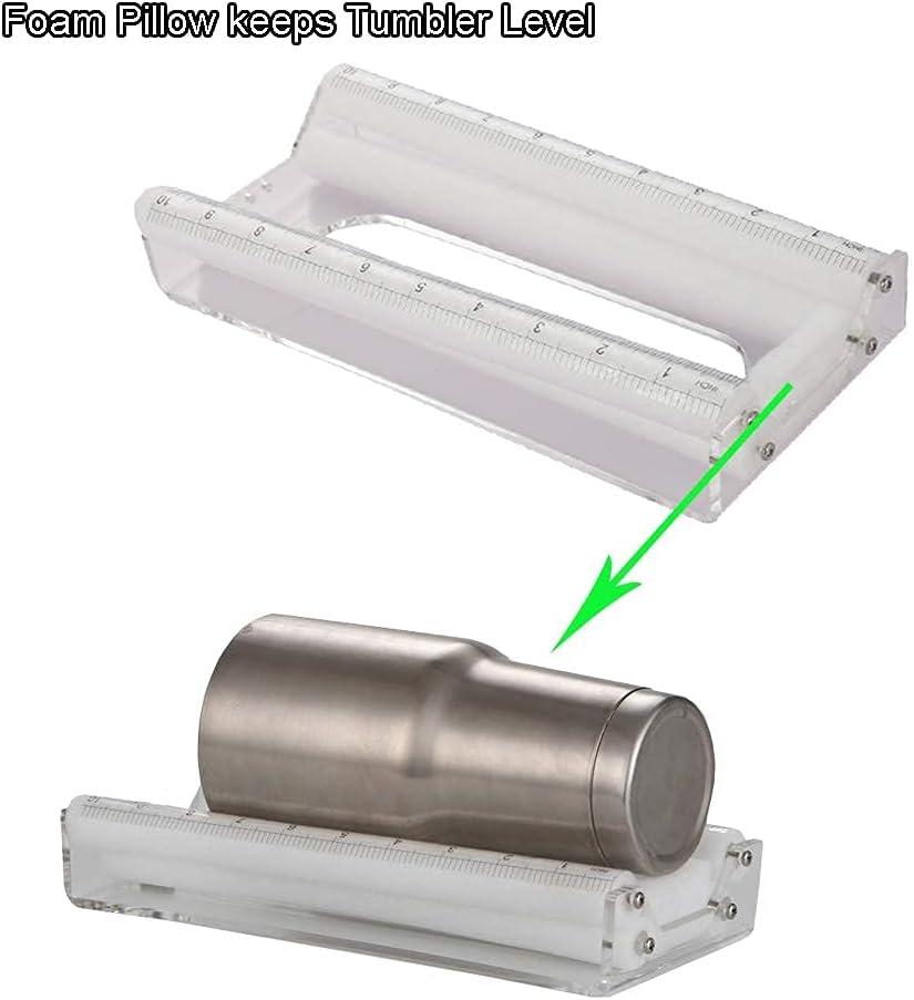 Foam Cup Cradle for Tumbler Crafting | Decal Alignment Holder with Felt ...