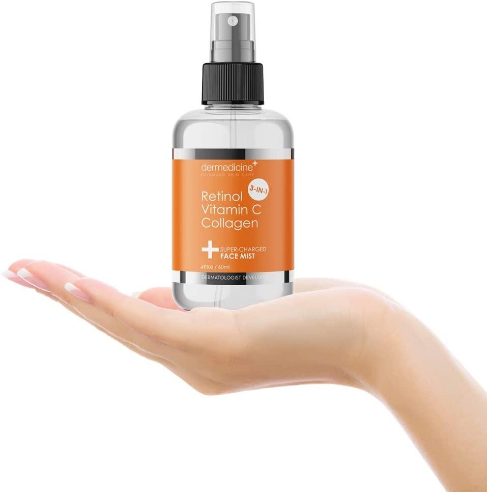 3-in-1 Anti-Aging Face Mist with Retinol, Vitamin C, and Collagen ...