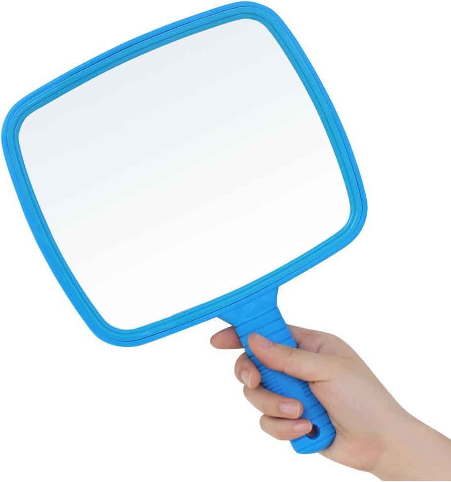 Accessotech Professional Handheld Paddle Mirror with Handle - Blue ...