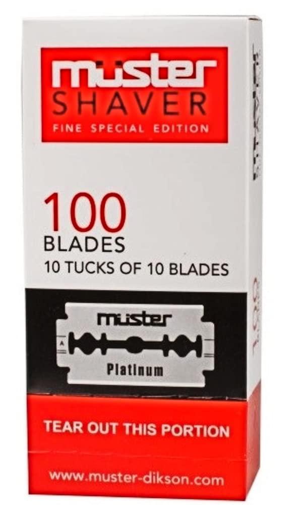Buy Razor Blades Pack of 100 - Premium Platinum Shaver Blades for ...