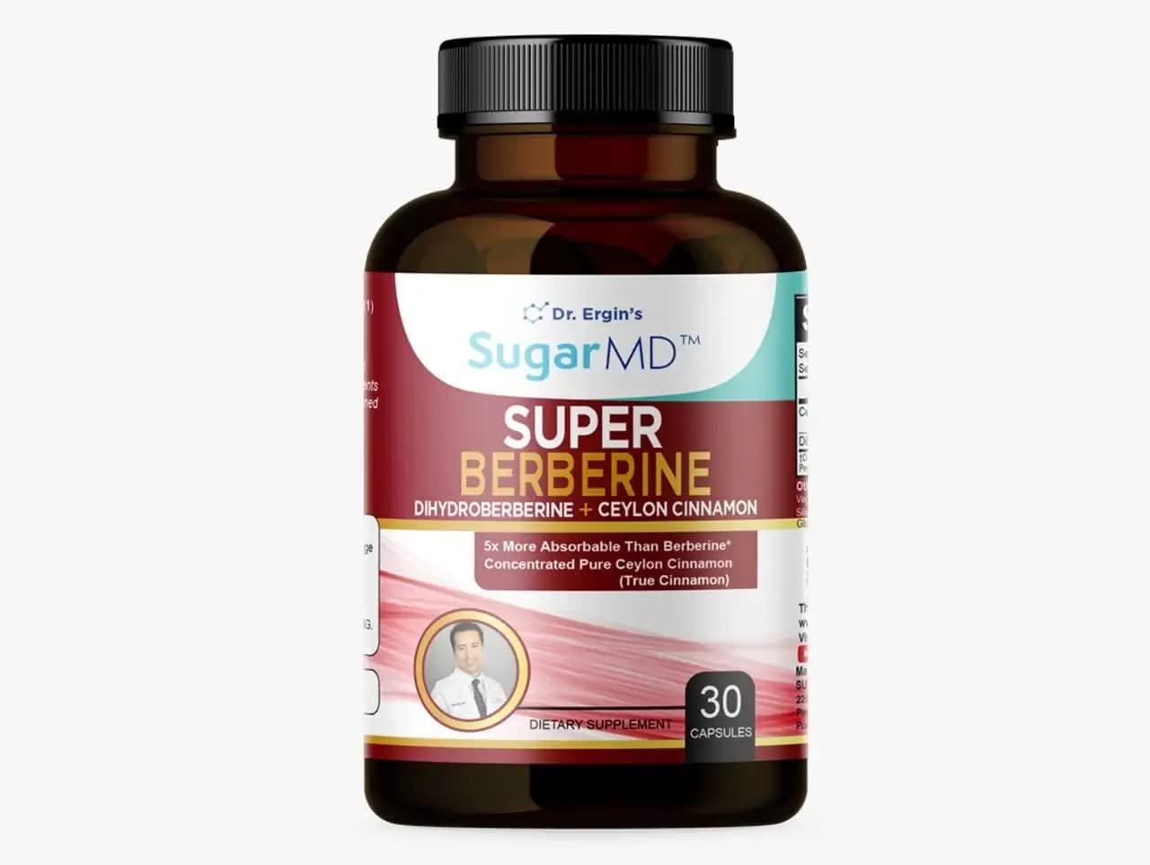 Dr. Ergin's SugarMD Super Berberine with DHB and Ceylon Cinnamon - 30 ...