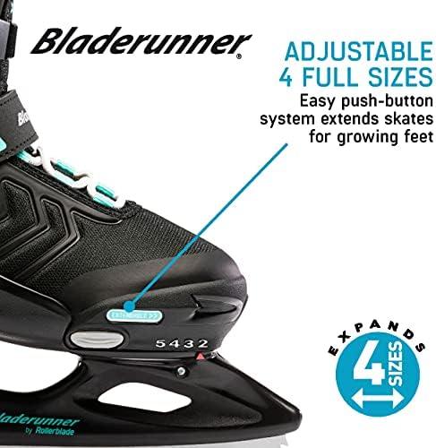Rollerblade Micro Ice XT Junior Adjustable Ice Skates 2-5 - Black/Lime ...