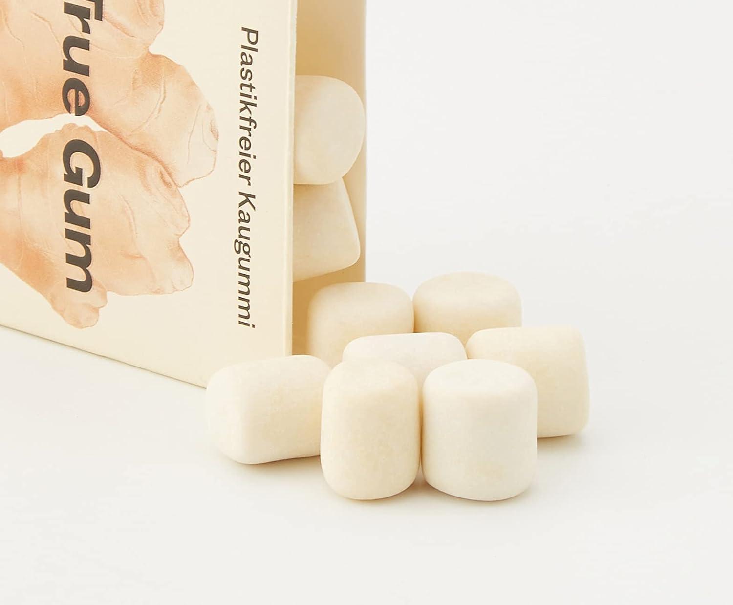 True Gum: Ginger & Turmeric - Plastic-Free Biodegradable Vegan Chewing ...