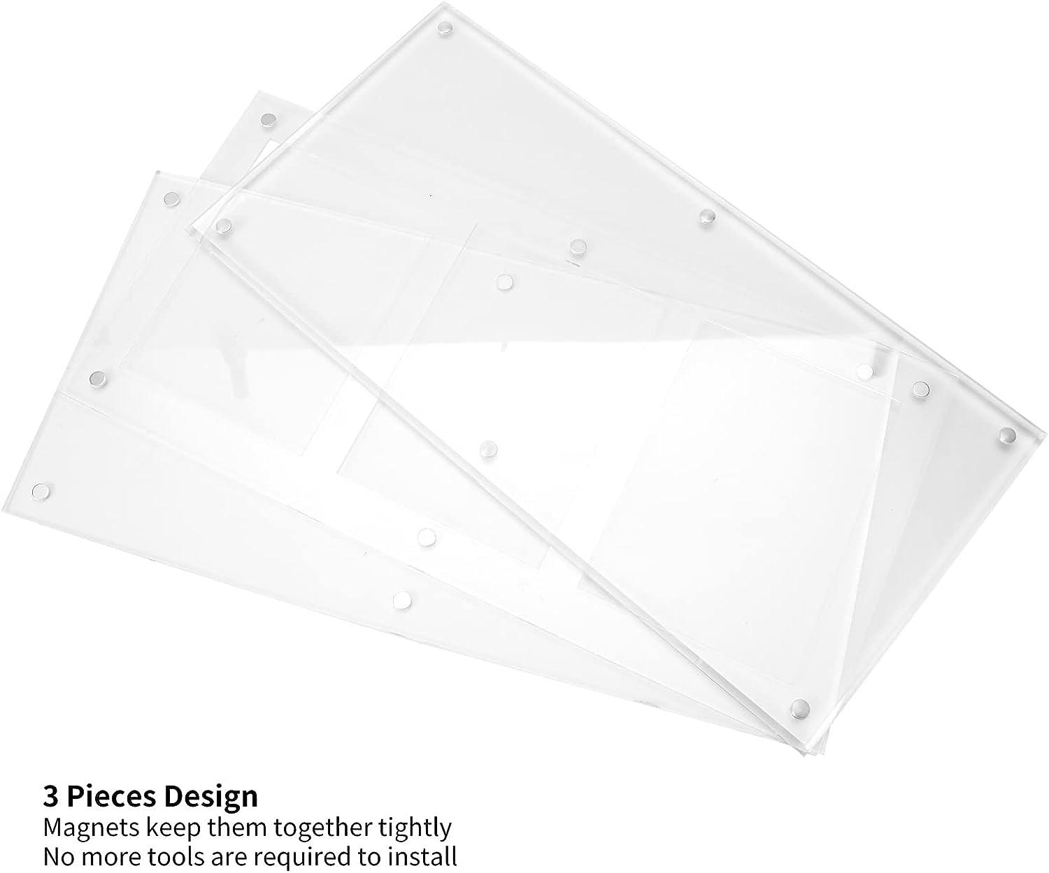 Cutora Clear Acrylic Triple Card Display Stand - 35PT TCG Transparent ...