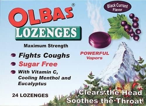 Olbas Sugar Free Cough Drops Lozenges 24 Count: Soothing Relief for ...