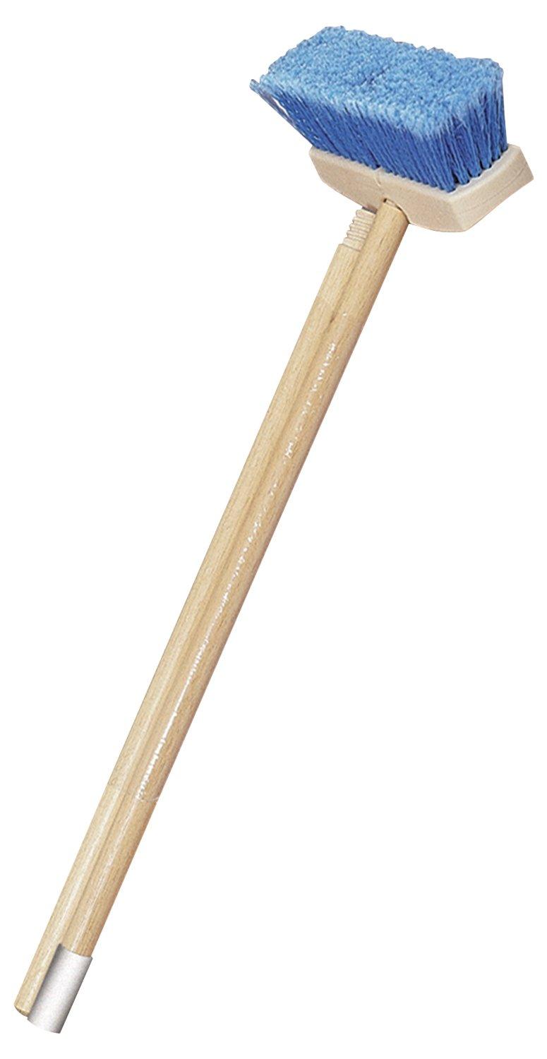 STAR BRITE Economy Marine Deck Brush Kit - 2 Piece Wood Handle & Brush ...