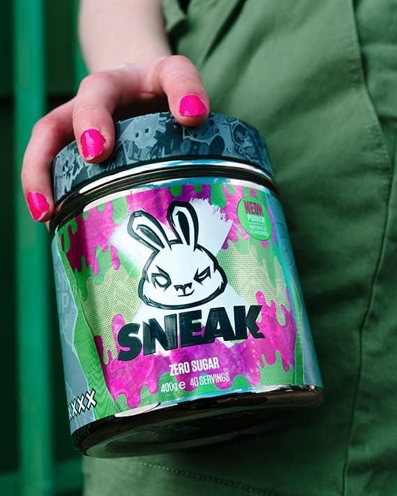 SNEAK Neon Punch In-Game Energy Drink Zero Sugar Vegan | 40 Servings ...