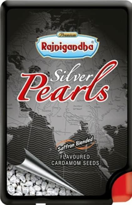 4 x Rajnigandha Silver Pearls - Saffron Blended Cardamom Seeds Mouth ...