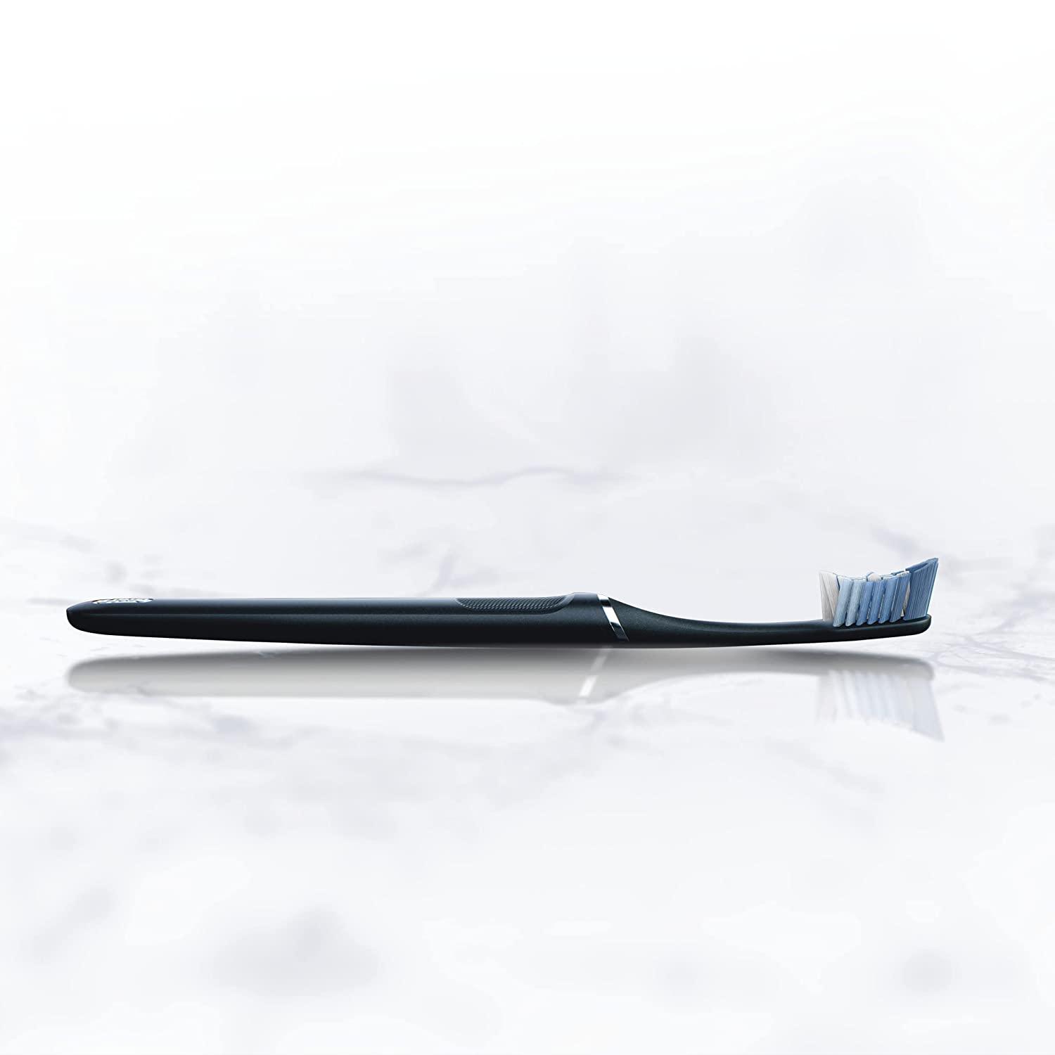 Oral-B Clic Manual Toothbrush Matte Black + Bonus Head & Magnetic ...