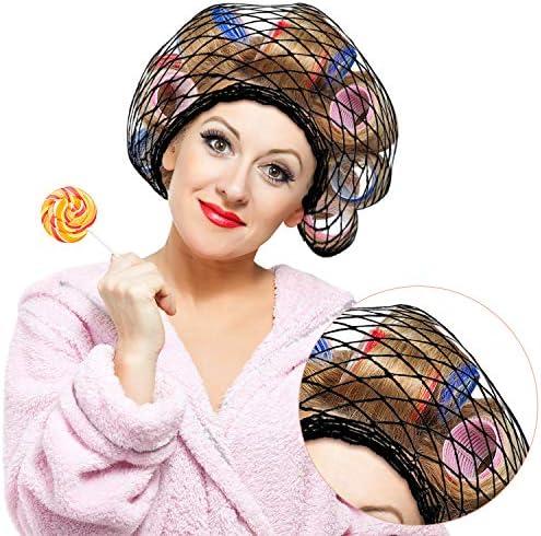 4 Pack Triangle Hair Nets for Rollers | Women's Mesh Hair Setting Net ...
