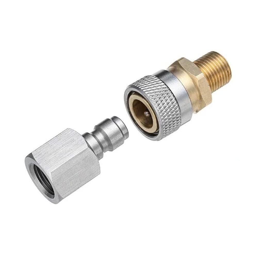 Manloney LLC 8mm Foster Quick-Disconnect Fittings 1/8 BSPP Male/Female ...