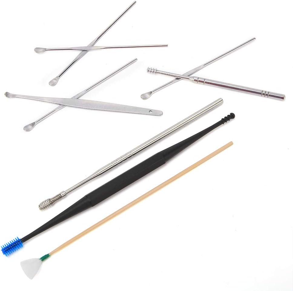 Stainless Steel Ear Wax Picker Kit - 9pcs Spiral Design for 360 Degree ...