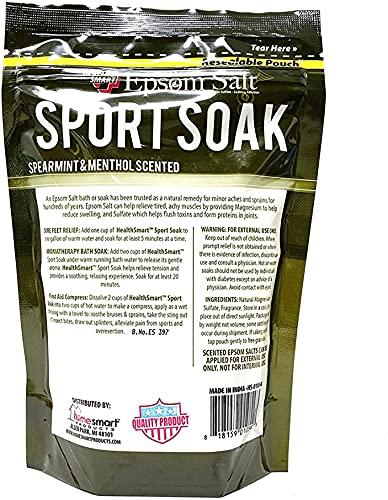 Spearmint & Menthol Sports Soak - Natural Epsom Salt for Muscle ...