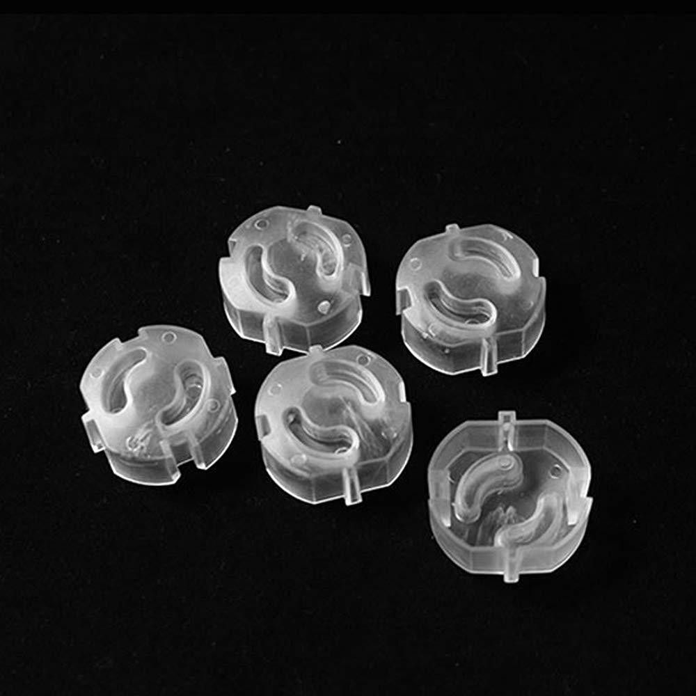 Child Safety Socket Lock - 20 Transparent Socket Protectors - Baby Plug ...