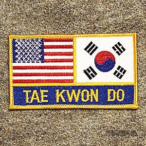AWMA USA Korea Tae Kwon Do Patch - Official Martial Arts Embroidered ...