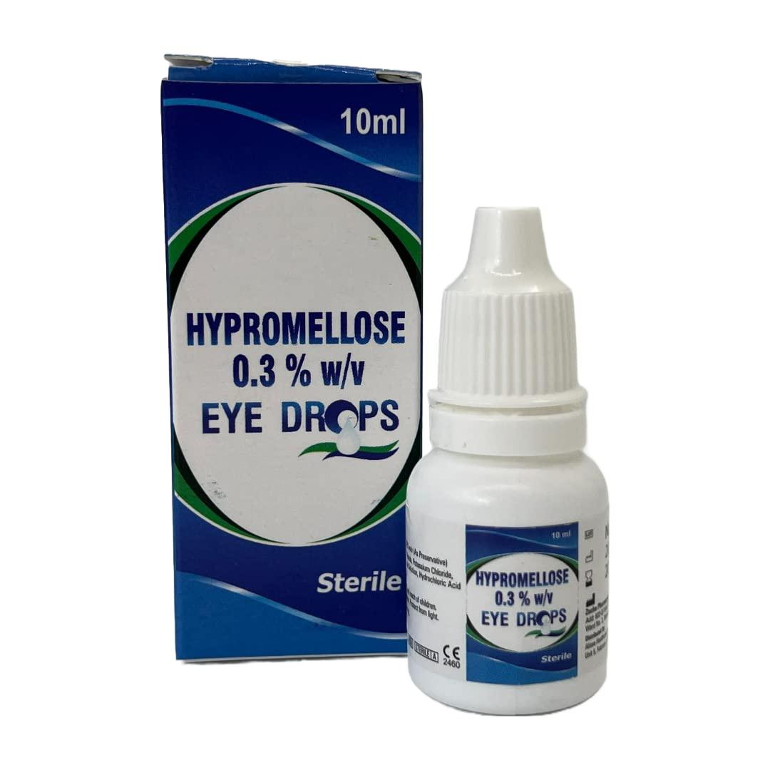 Eye Drops for Dry Eyes Hypromellose 0.3% Lubricant Eye Drops 5 x 10ml ...