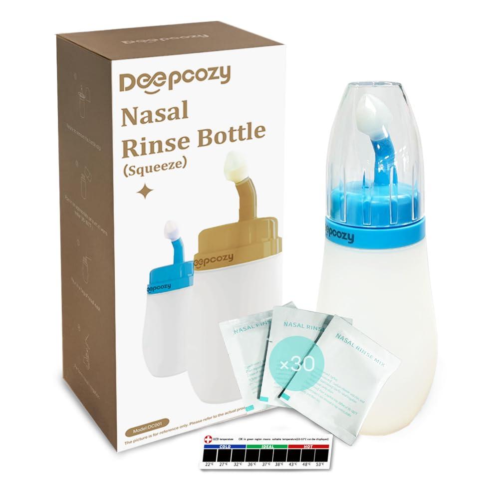 Soft Tip Neti Pot Squeeze Bottle - Nasal Wash & Sinus Rinse - 300ml ...