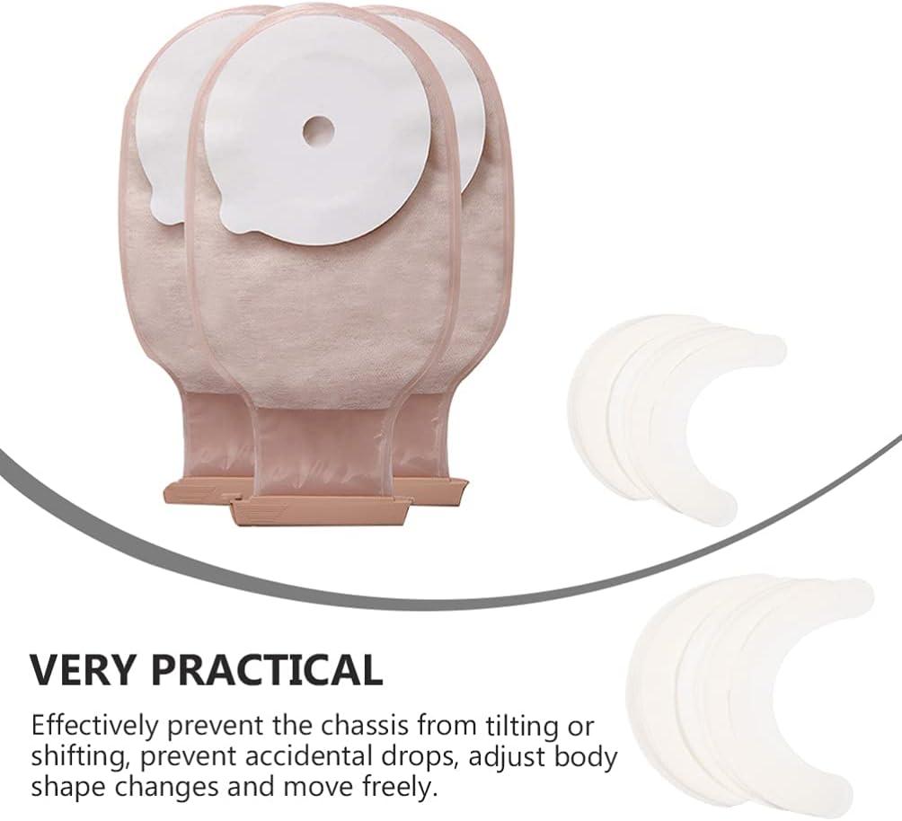 Healifty Curved Stoma Barrier Strips - Elastic Adhesive Tape for Ostomy ...