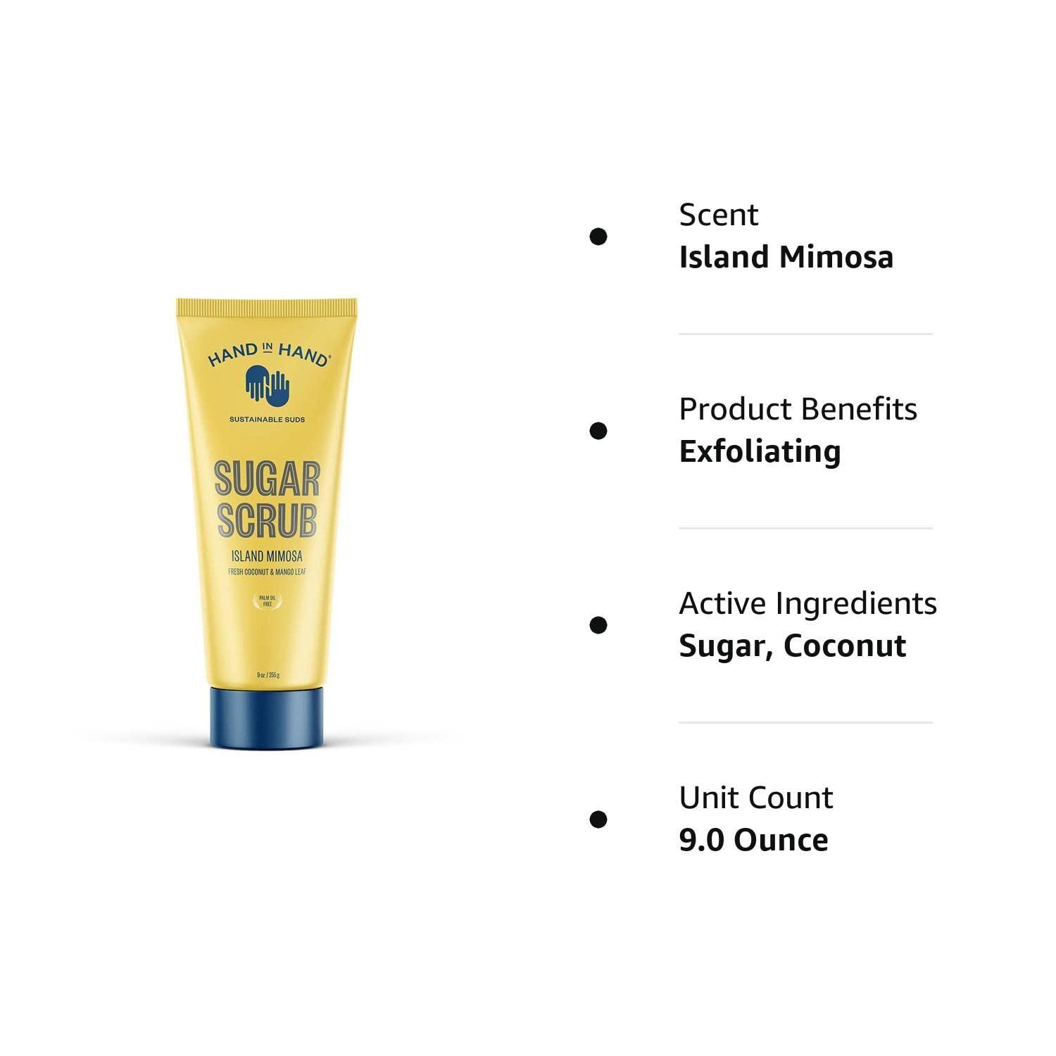 Hand in Hand Sugar Scrub - Gentle Exfoliation For All Skin Types - 9oz ...