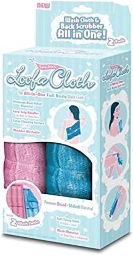 Easy Reach Loofa Cloth - 2 Pack | All-in-One Full Body Wash Cloth | Buy ...
