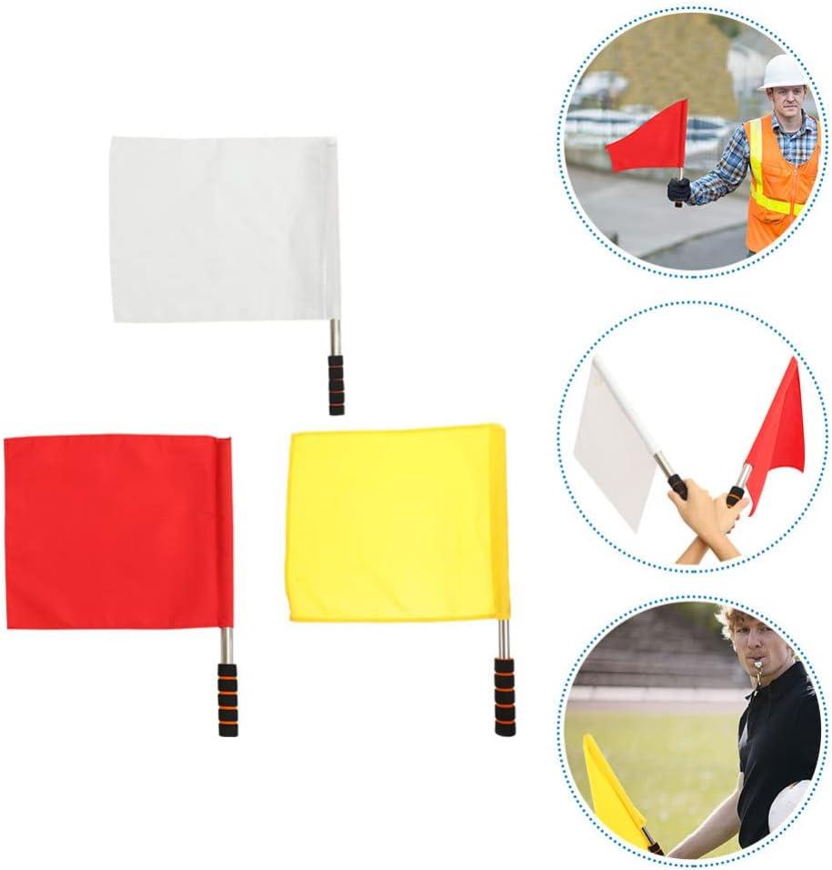 Yardwe 3pcs Hand Flags - Sports Referee Flags for Soccer, Volleyball & Football | Buy Now with ...