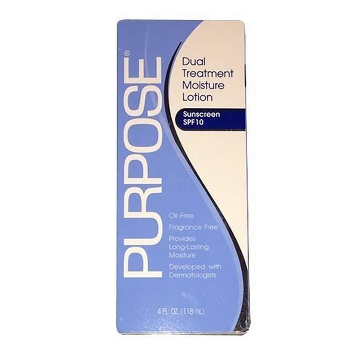 PURPOSE Dual Treatment Moisture Lotion SPF 10 4 Fl Oz - Pack of 3 ...