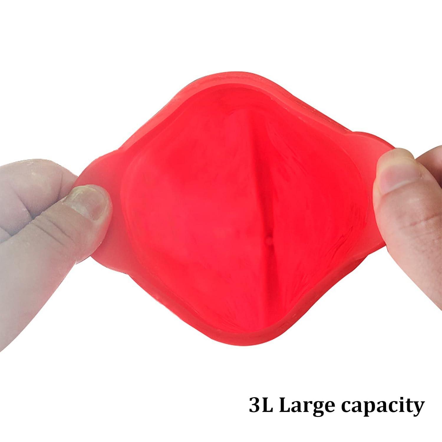 Reusable 3-Liter Coloring Bag Kit - Silicone & Rubber Enema Cleaner for ...