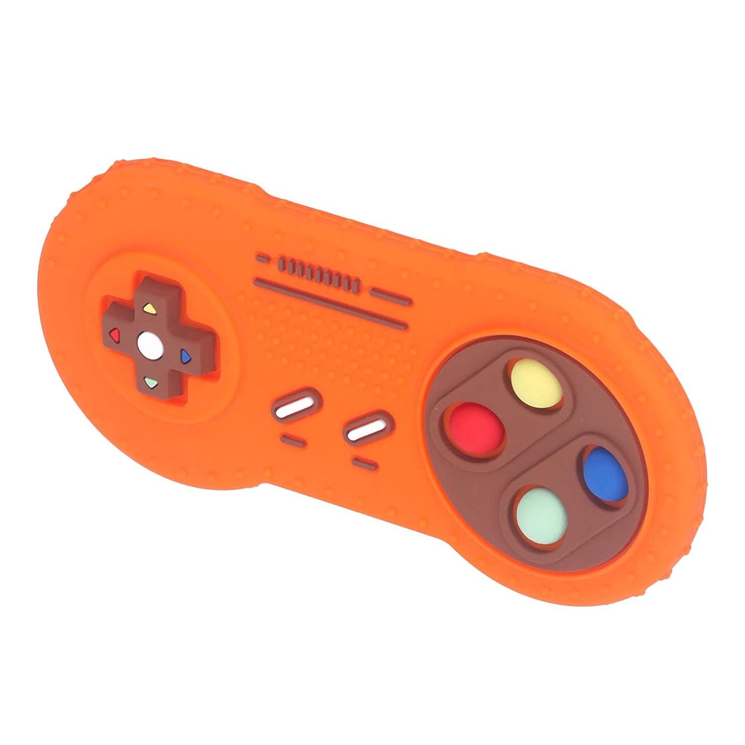 Game Controller Shaped Soft Silicone Baby Teething Toy for Gum Relief ...