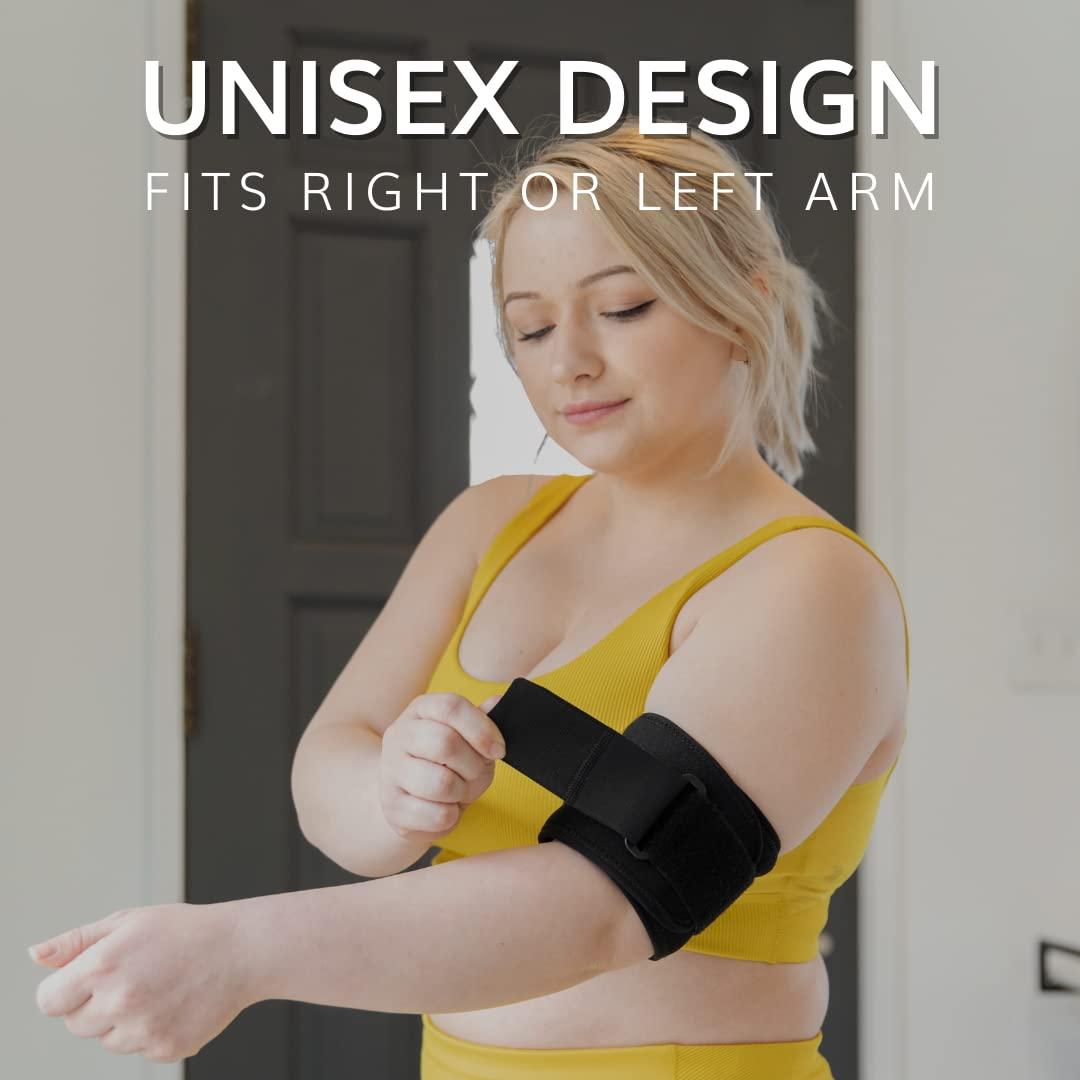 BraceAbility Bicep Band - Upper Arm Compression Sleeve for Tendonitis Treatment & Swelling ...