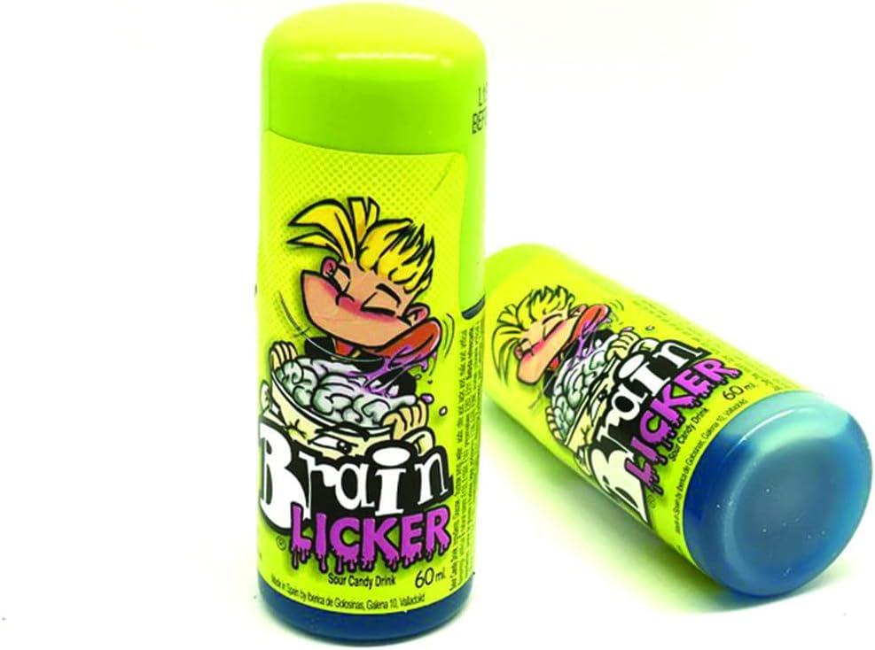 4 x Blue Brain Licker 60ml - Sour Candy Roller Drink - Blue Raspberry ...