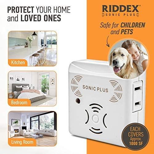 Riddex SonicPlus Ultrasonic Pest Repeller 3 Pack - Plug-in Indoor ...