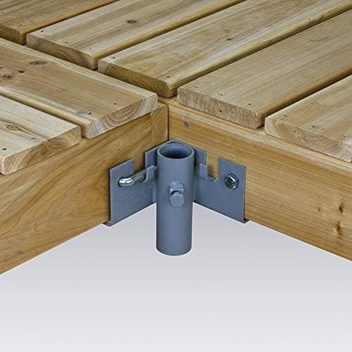 Tommy Docks Inside 2-Way Corner Bracket - Steel Boat Dock Hardware ...