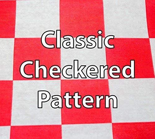 Avant Grub Deli Paper 300 Sheets | Red & White Checkered Food Wrapping ...