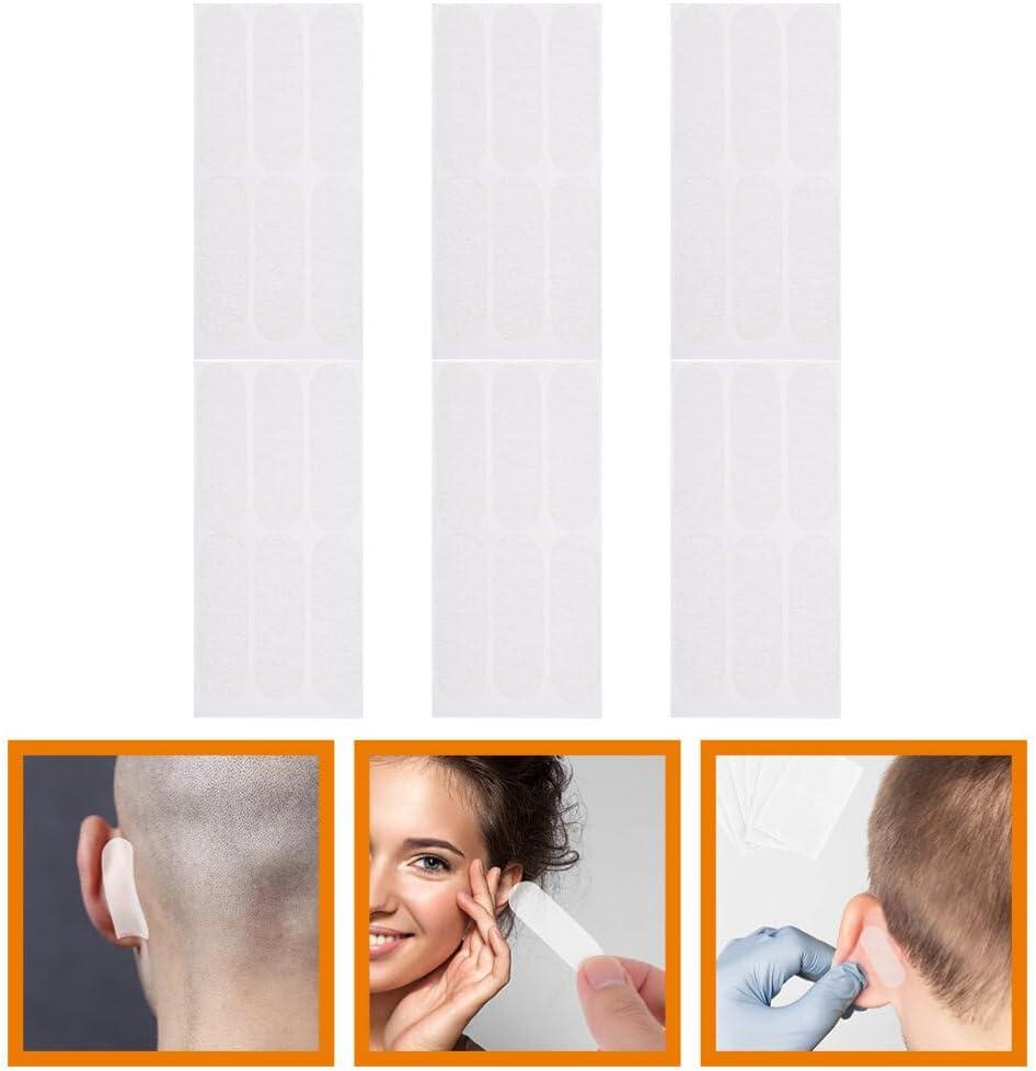 6pcs Transparent Silicone Cosmetic Ear Stickers - Painless Adult Ear ...